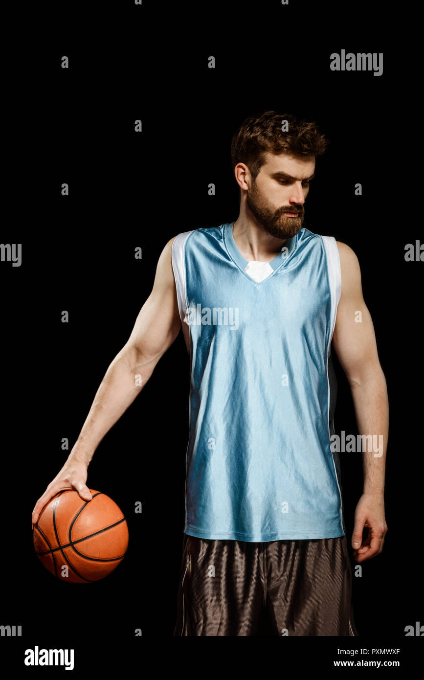 Portrait of basketball player Stock Photo - Alamy