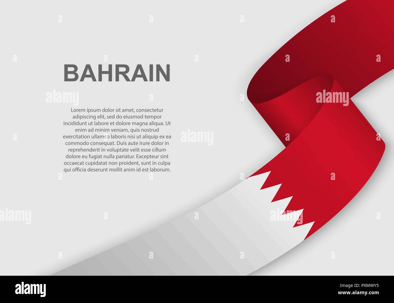 waving flag of Bahrain. Template for independence day. vector ...