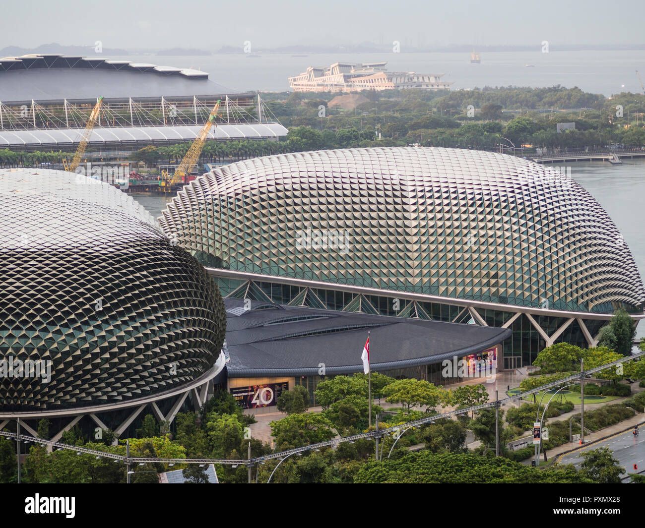 Singapore Esplanade at Singapore Marina Bay Stock Photo - Alamy