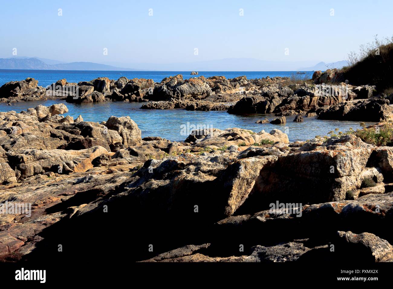 Isla de Ons Parque Nacional Islas Atlánticas de Galicia Stock Photo - Alamy
