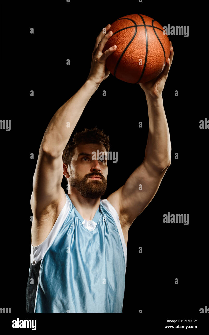 Man catches a basketball Stock Photo - Alamy