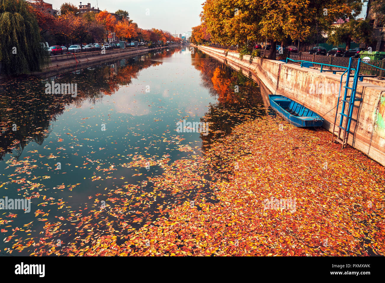 Fall autumn river romania hi-res stock photography and images - Alamy