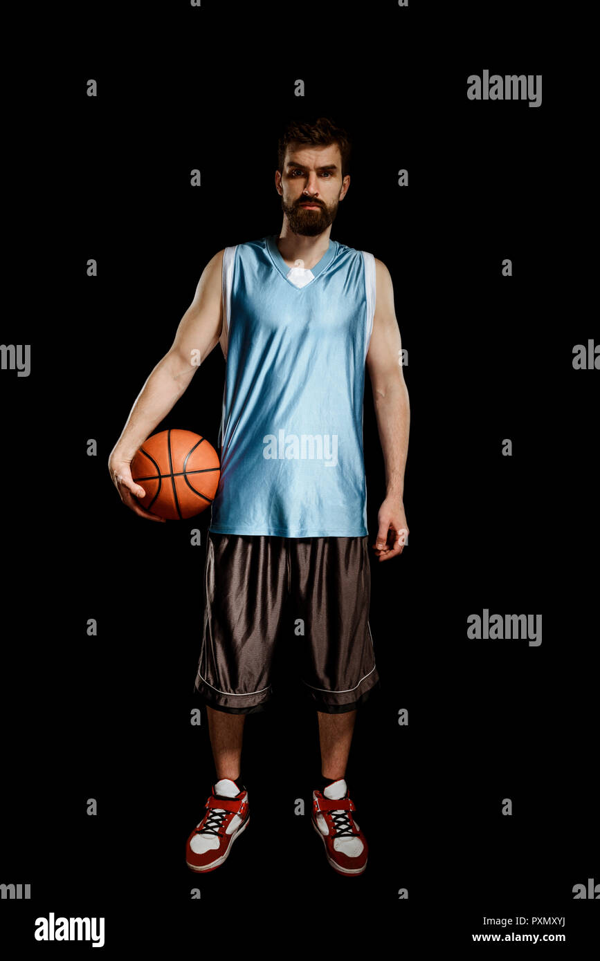 Vertical portrait of basketball player Stock Photo - Alamy
