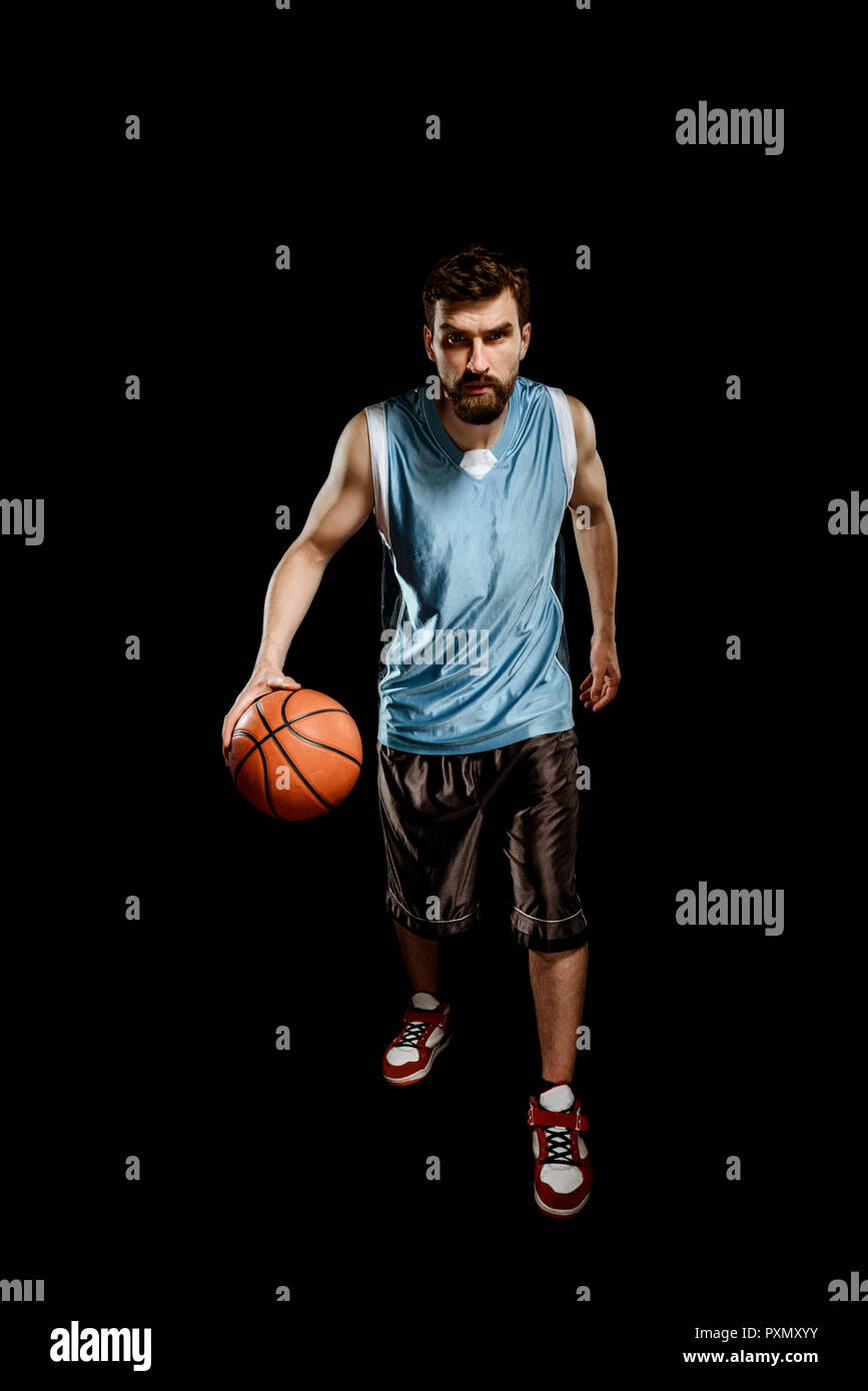 Black basketball player full body hi-res stock photography and images ...