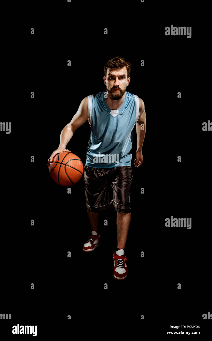 Basketball player in action Stock Photo - Alamy