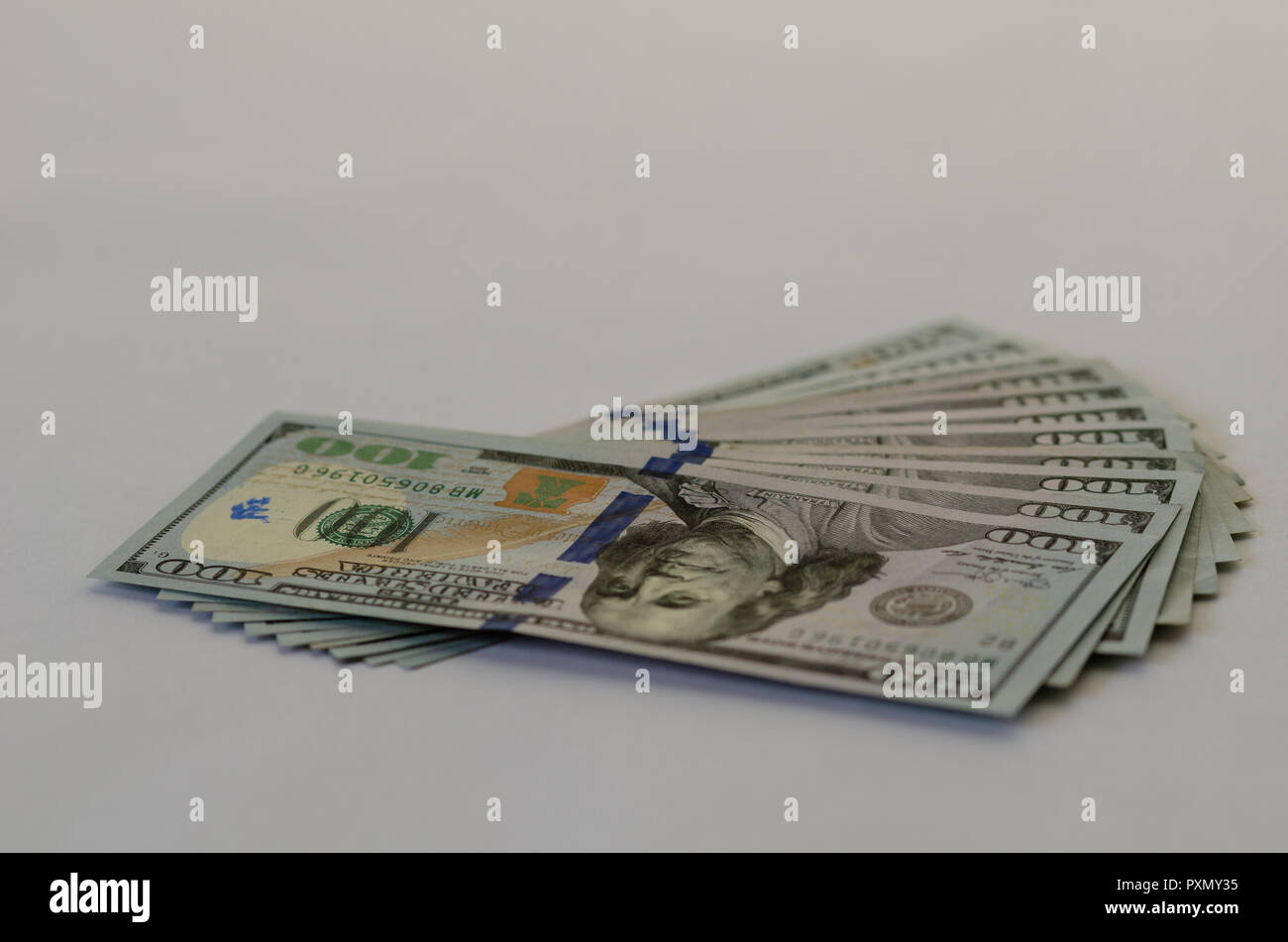 Dollar currency, American Dollars Cash Money with president portraits ...