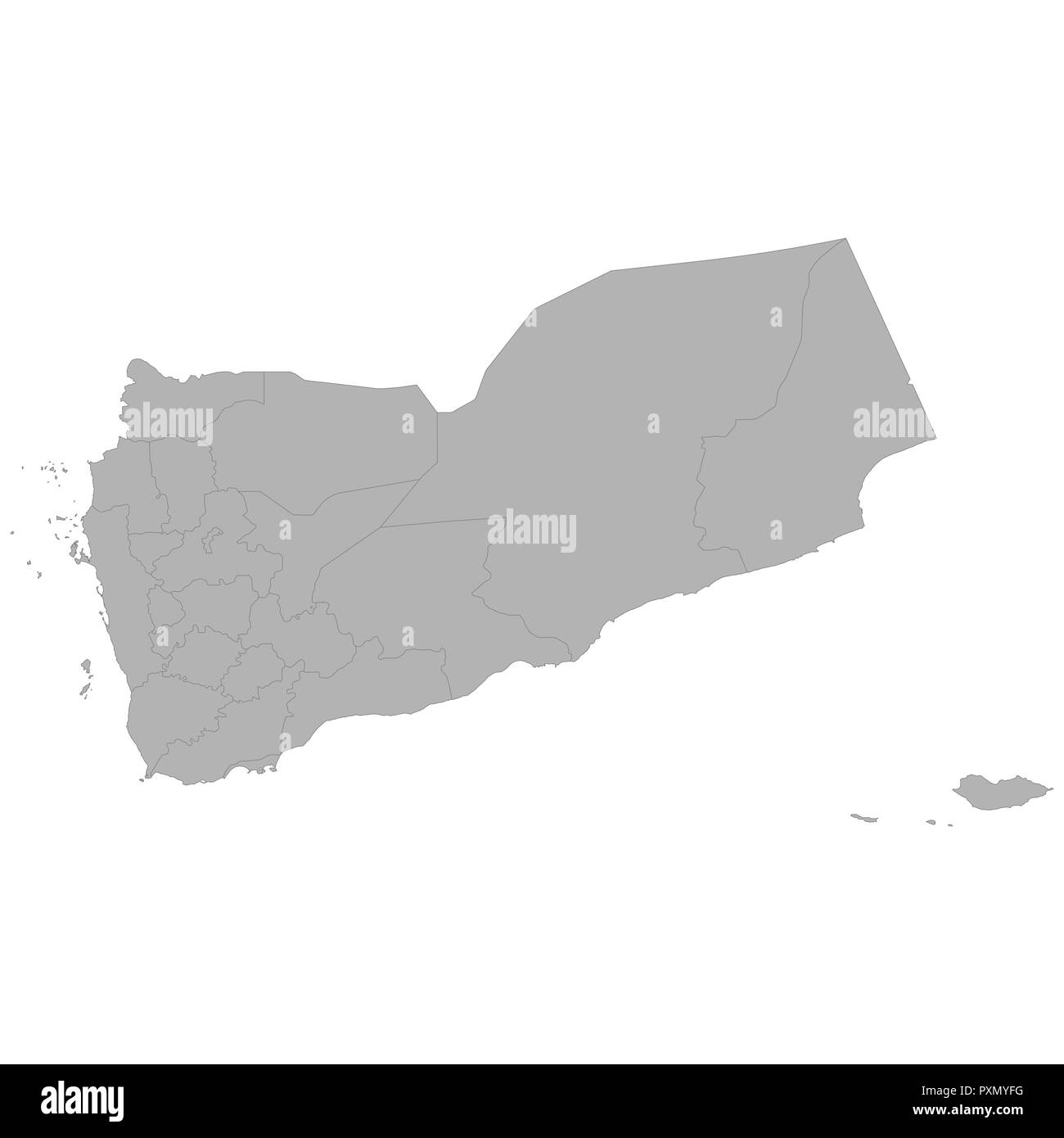 Map yemen borders Stock Vector Images - Alamy