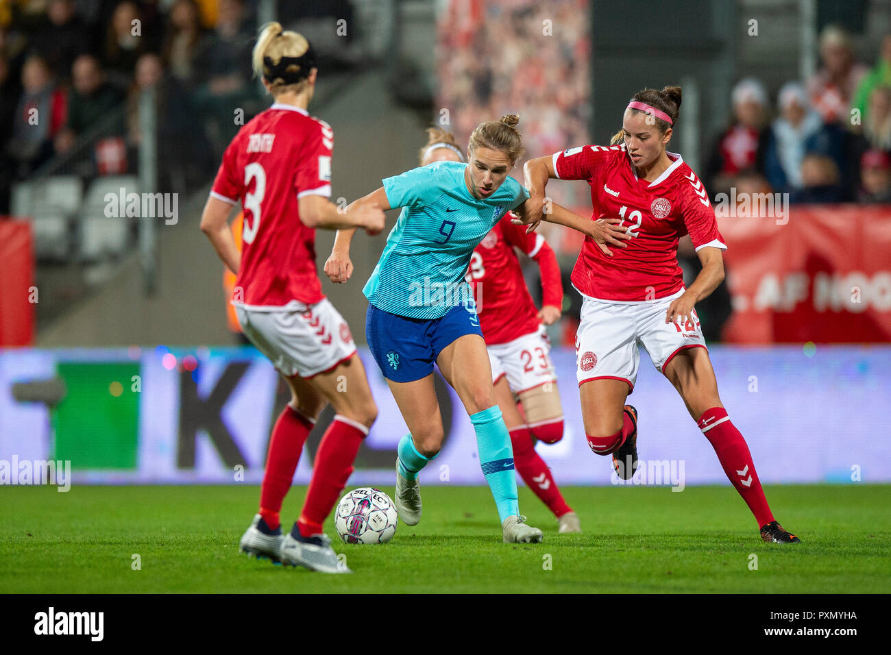 09-10-2018: Voetbal: Vrouwen Denemarken v Nederland: Viborg Janni Arnth ...