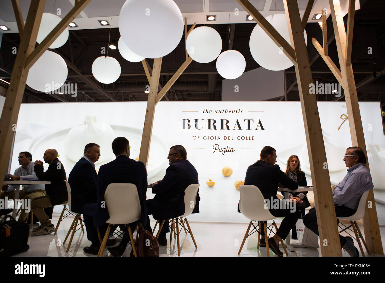 Burrata of Gioia del Colle stand at Sial 2018 Paris at Parc des e ...