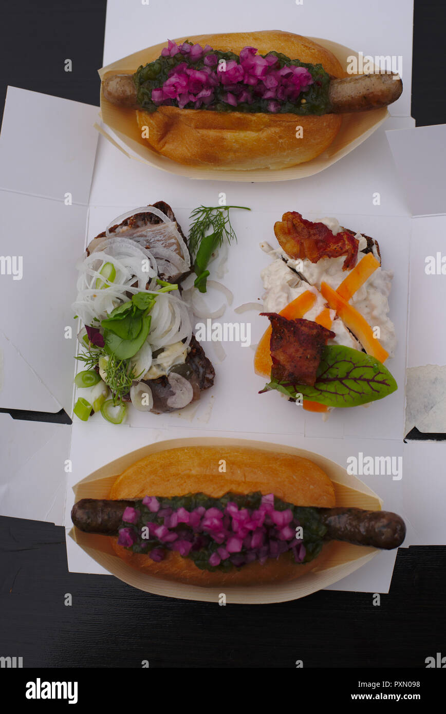 The Traditional denish sanwiches called Smorrebrod Stock Photo - Alamy