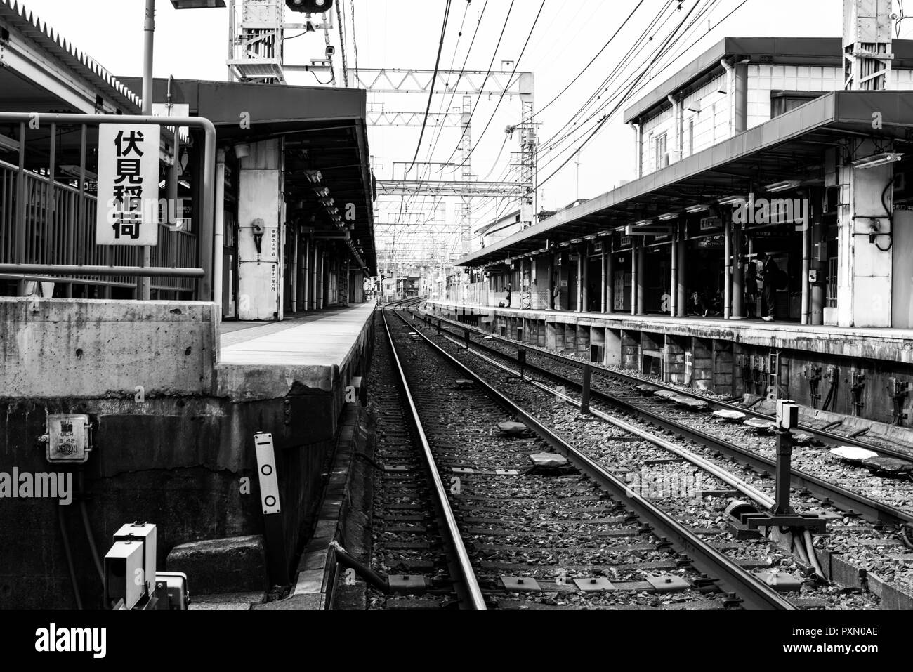 Spring station Black and White Stock Photos & Images - Alamy