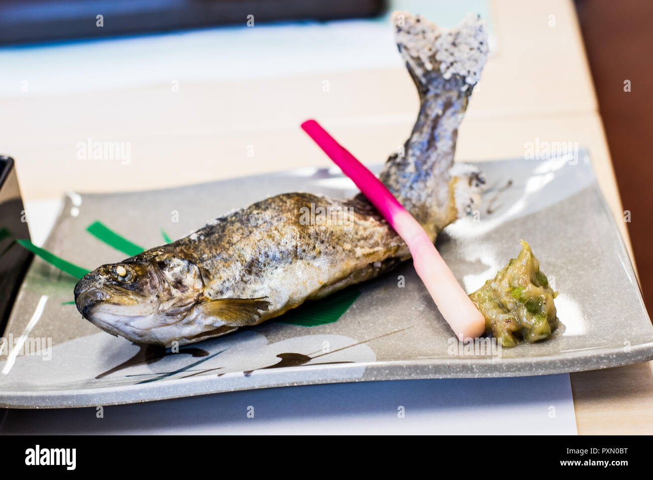 Grill fish in japan bento set Stock Photo - Alamy