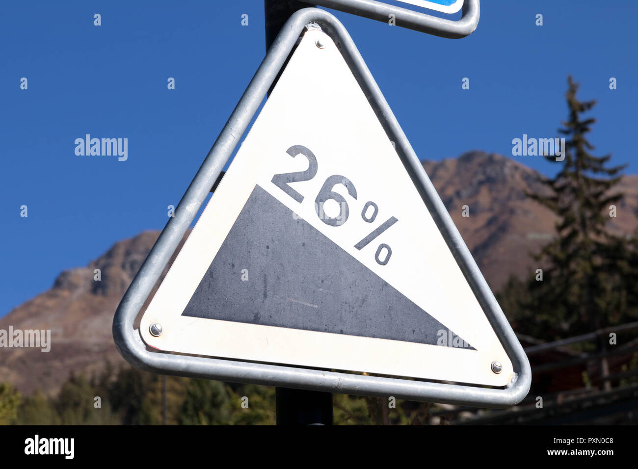 Steep Slope Road Sign High Resolution Stock Photography and Images - Alamy