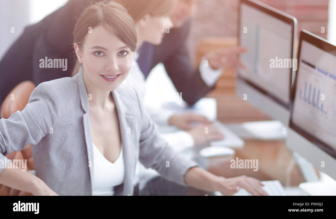 portrait of successful business women in the workplace Stock Photo - Alamy