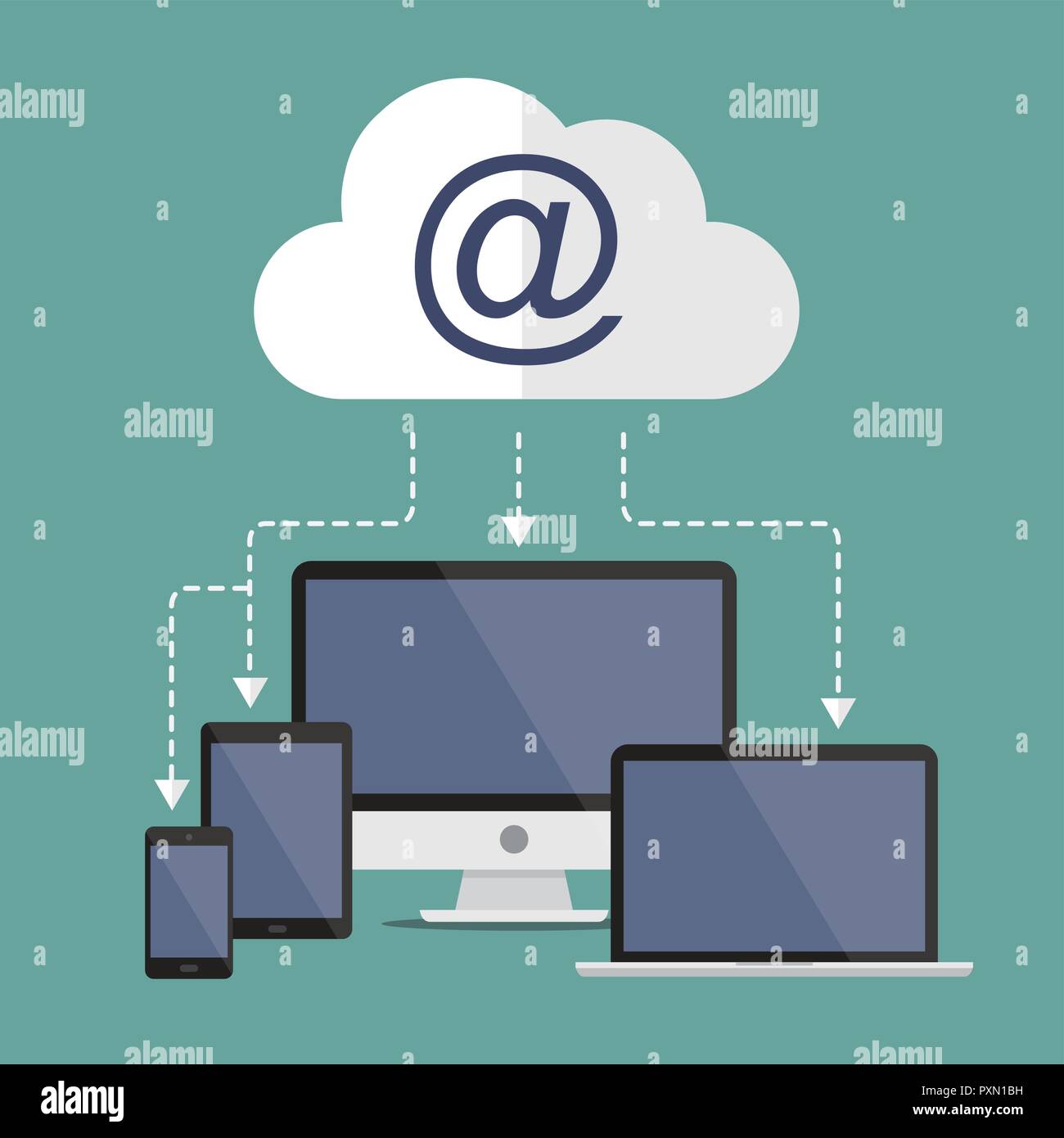 Illustration in vectors about internet download Stock Vector Image ...