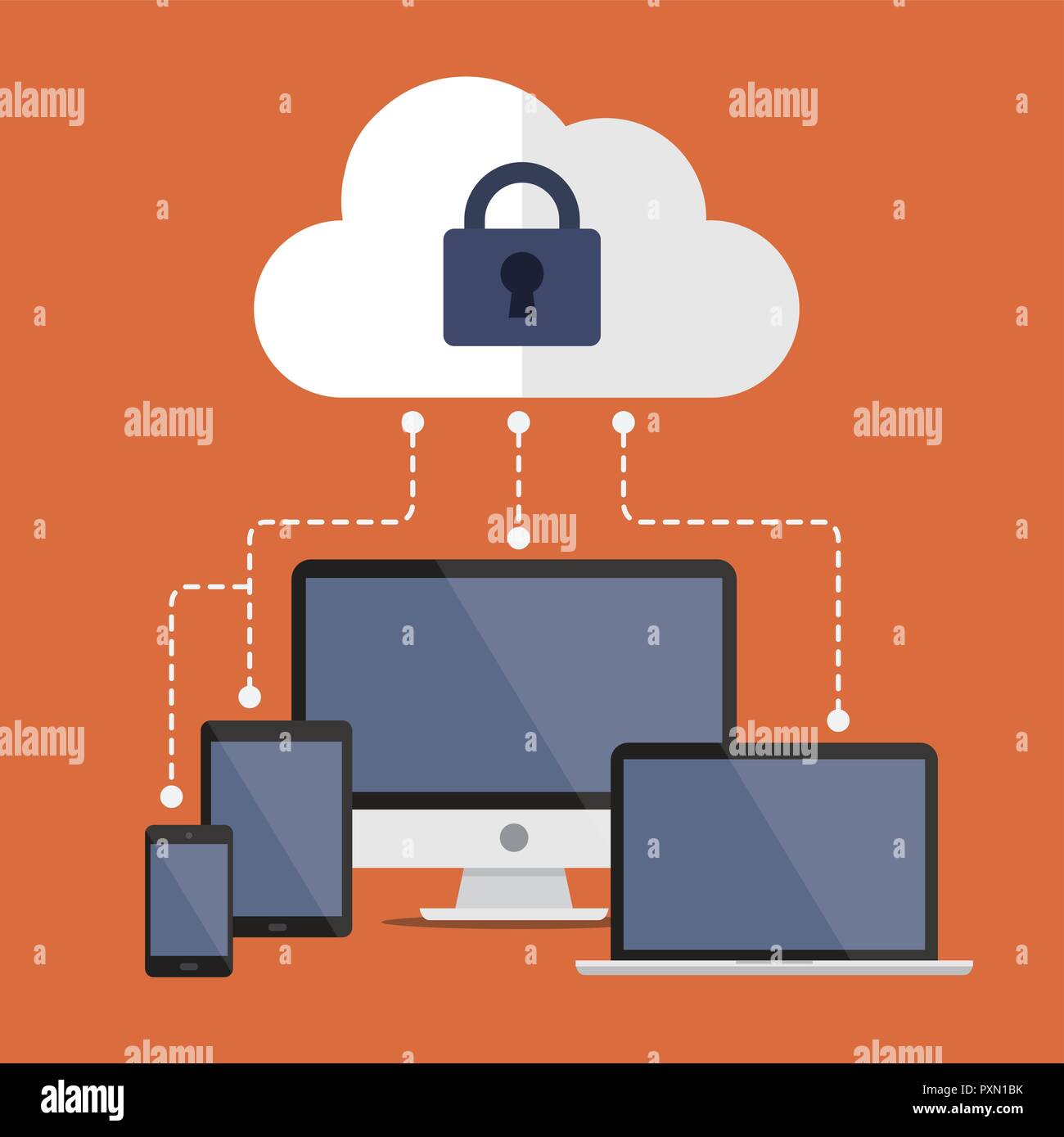 Pc data security password Stock Vector Images - Alamy