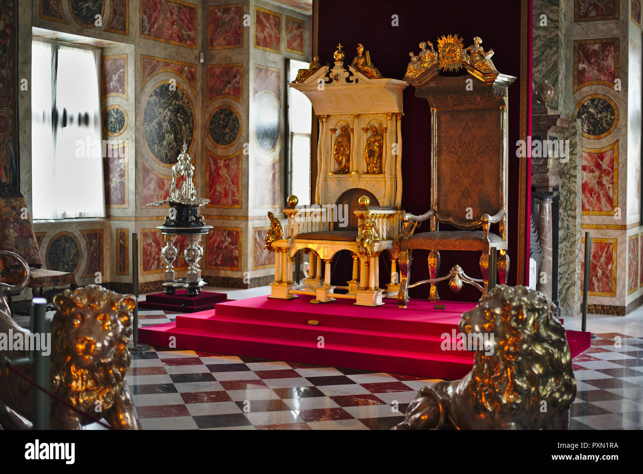 Interior of rosenborg castle hi-res stock photography and images - Alamy