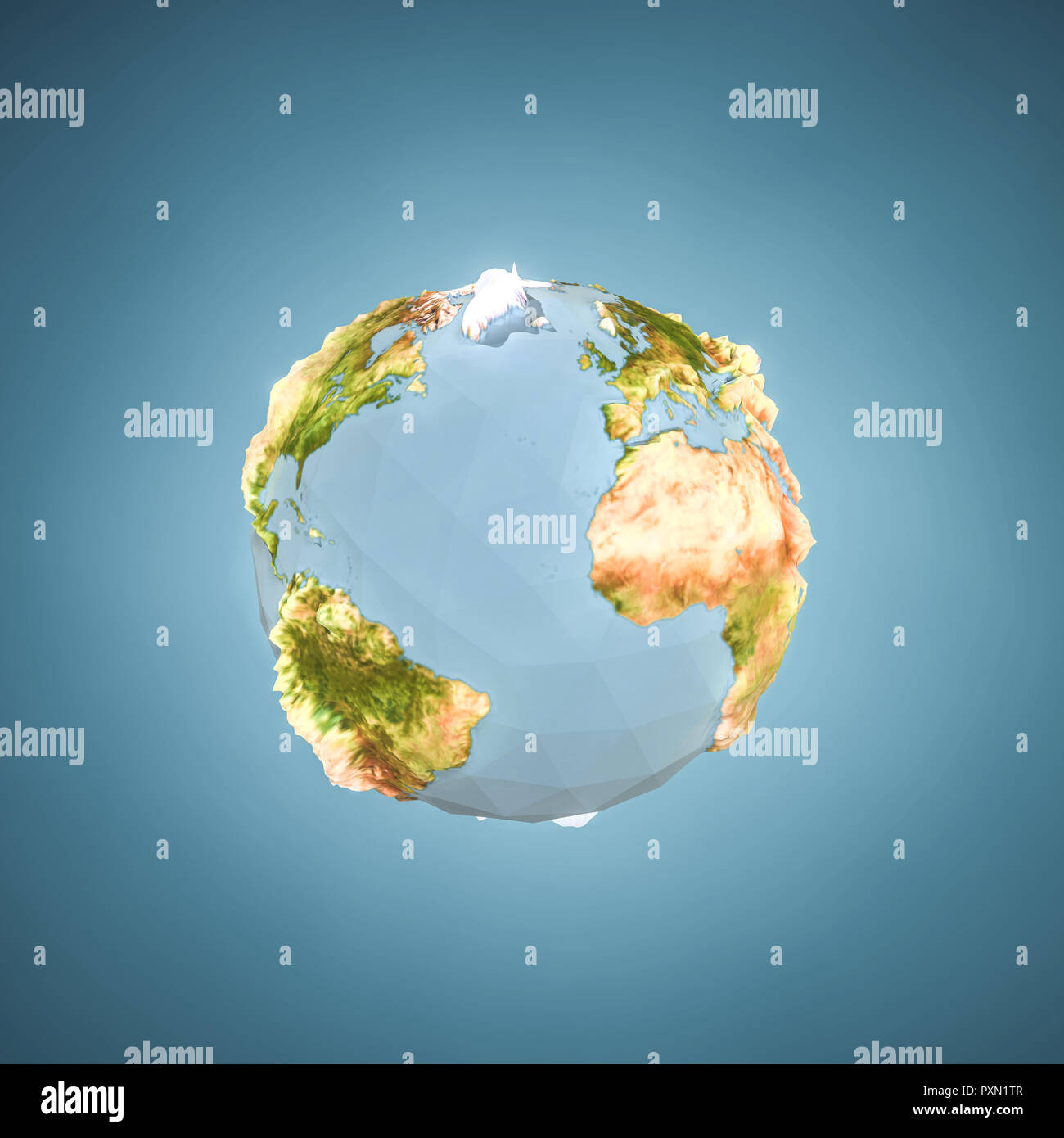Earth low poly hi-res stock photography and images - Alamy