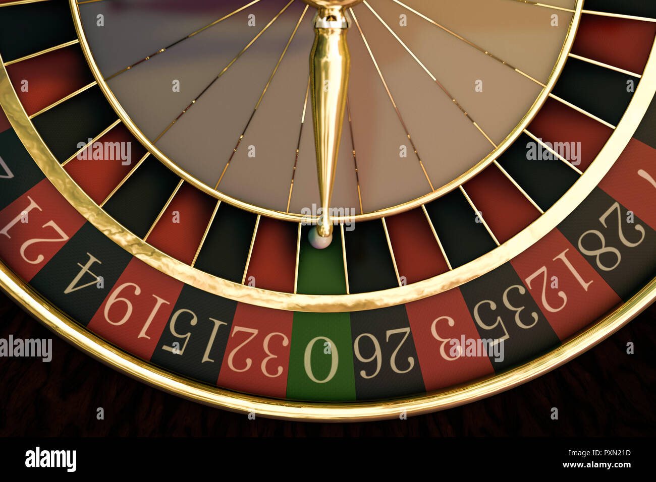 wooden roulette wheel 3d illustration Stock Photo - Alamy
