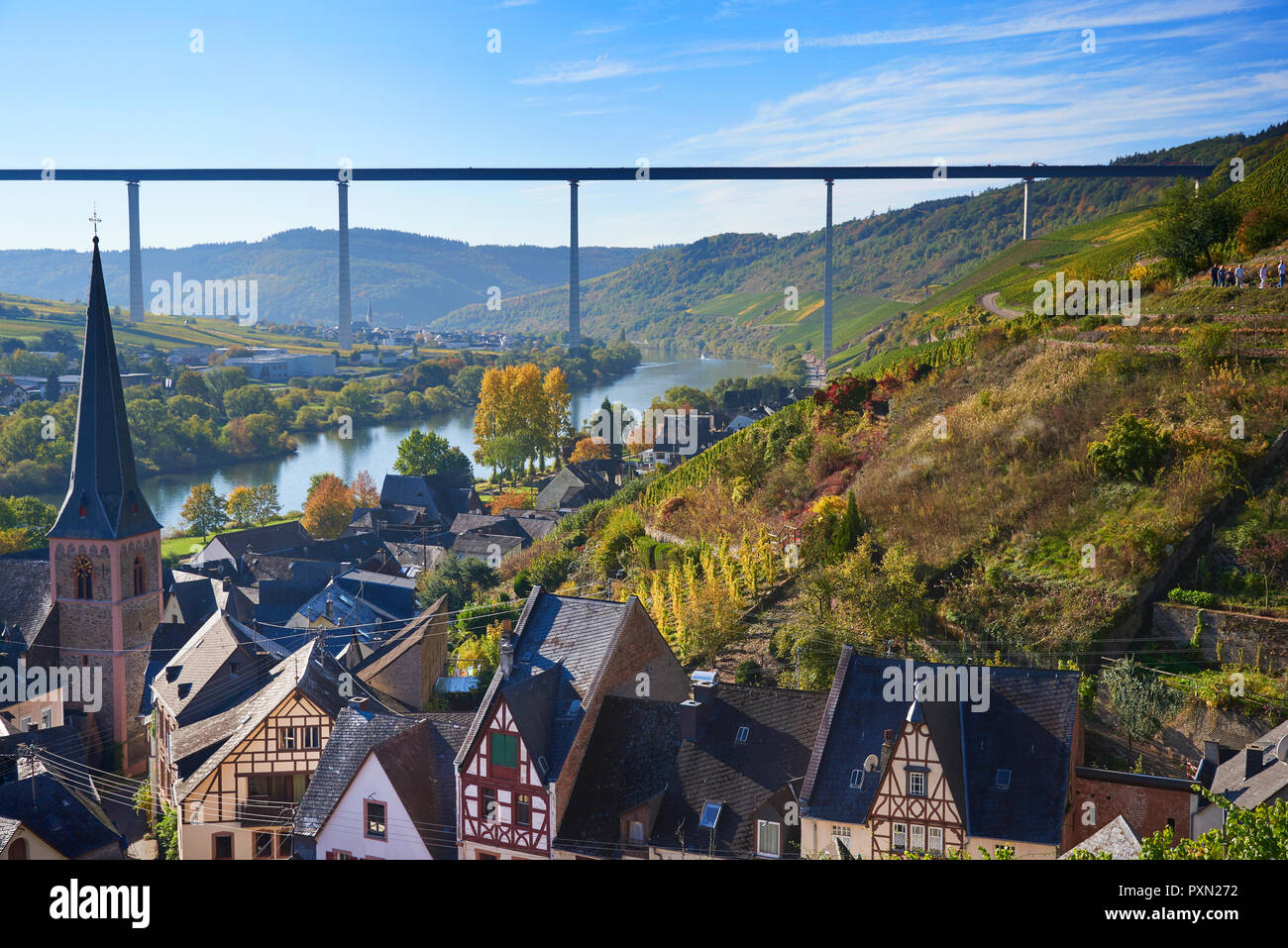 High Moselle Bridge, Germany Stock Photo - Alamy