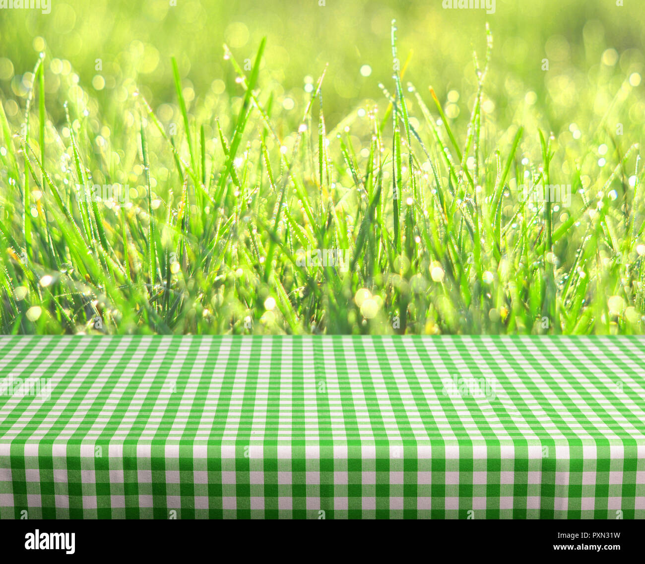 Empty table for display montages Stock Photo - Alamy
