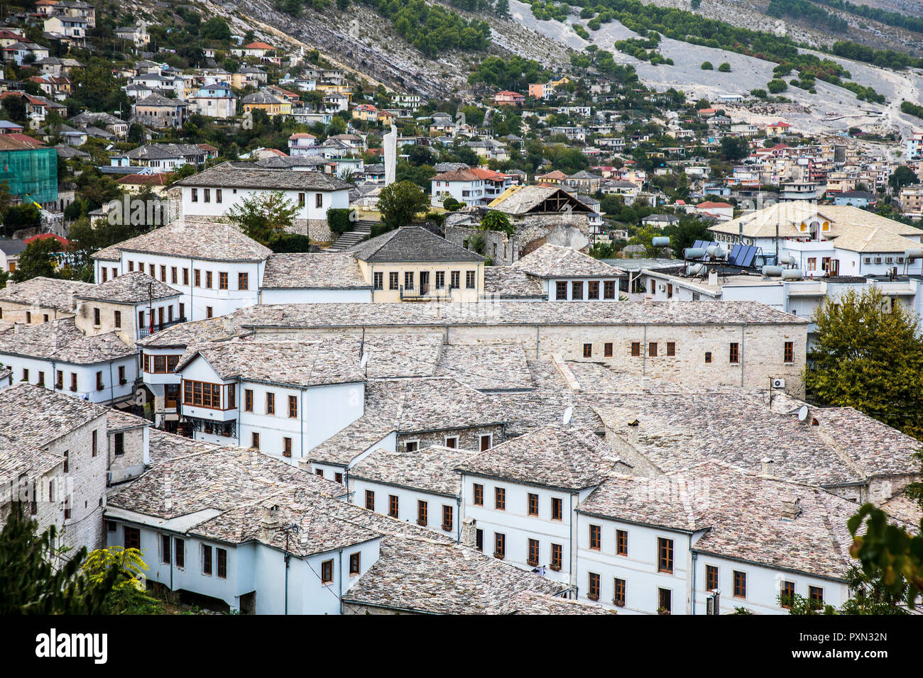 Gjirokaster, UNESCO World Heritage Site, Albania, Europe Stock Photo ...