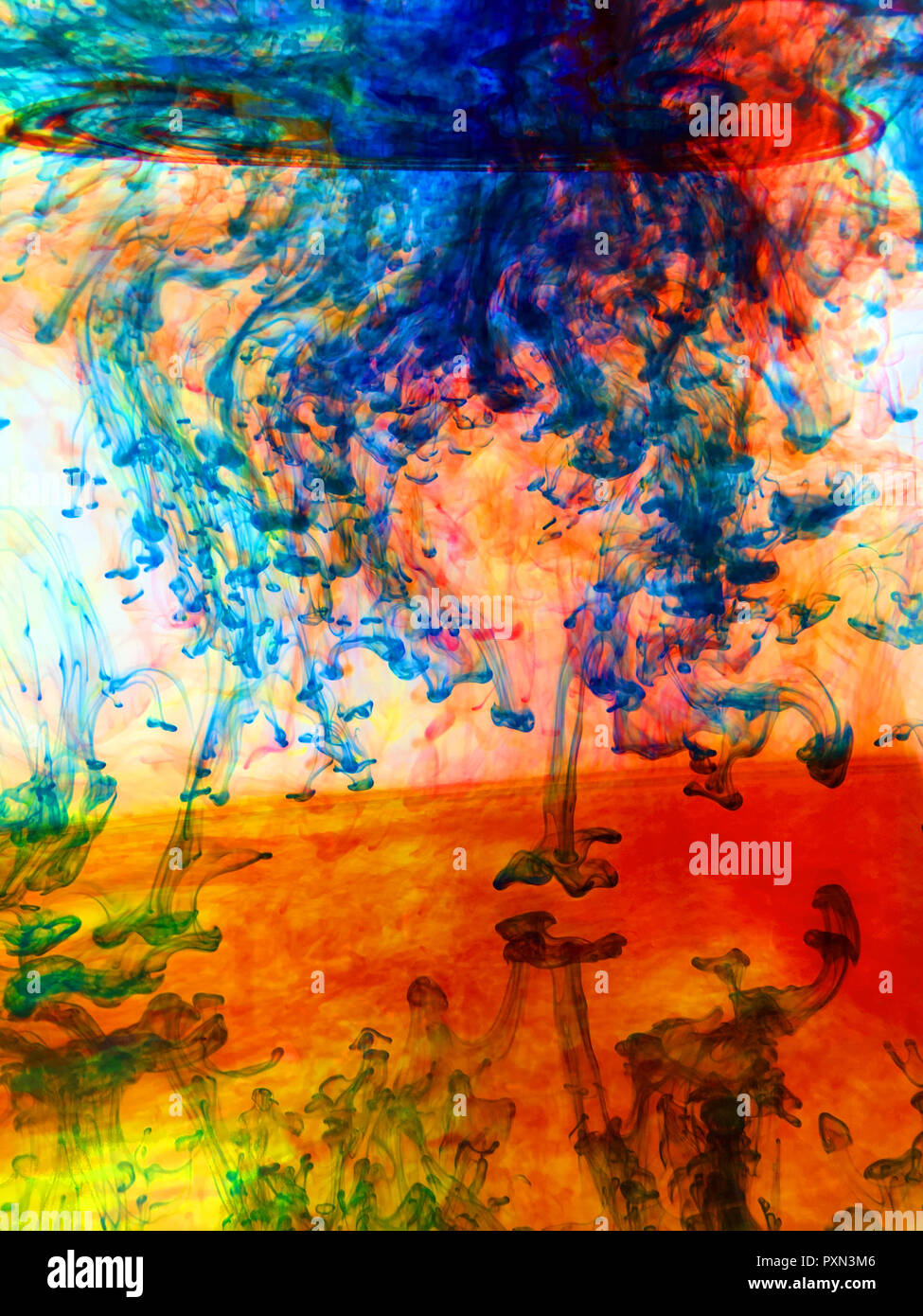 Colourful ink in water background with amazing colours Stock Photo - Alamy