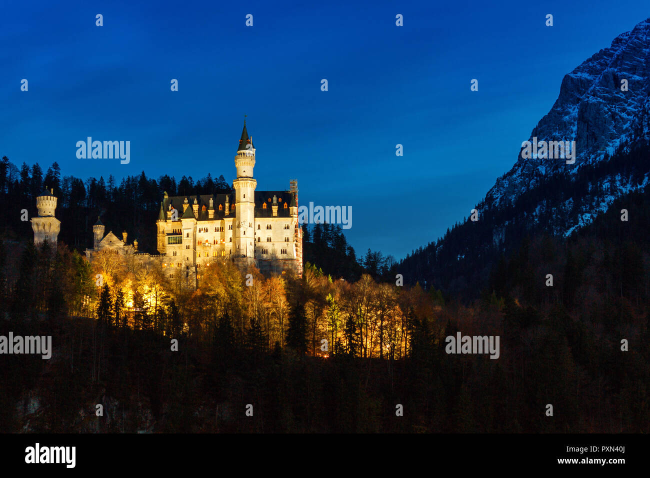 New Swanstone Castle at night Stock Photo - Alamy