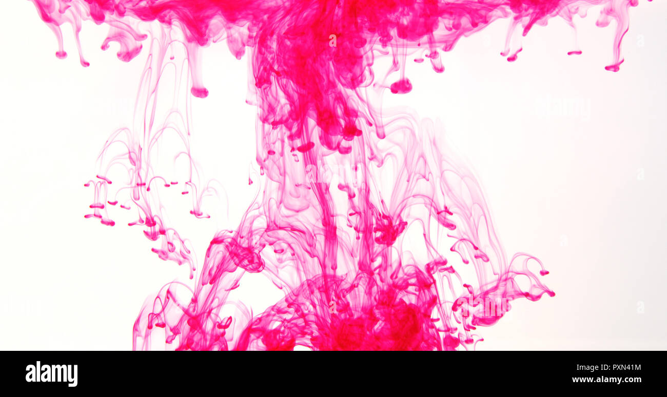 Hot pink ink in water. Modern background and texture image Stock Photo ...