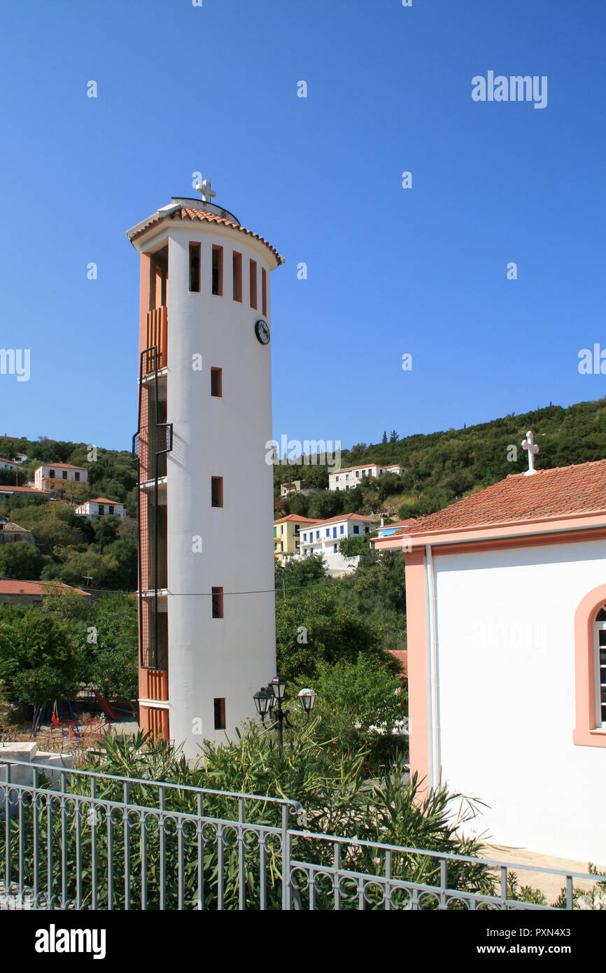 Amazing View of Village of Frikes, Ithaca, Ionian island, Greece Stock ...