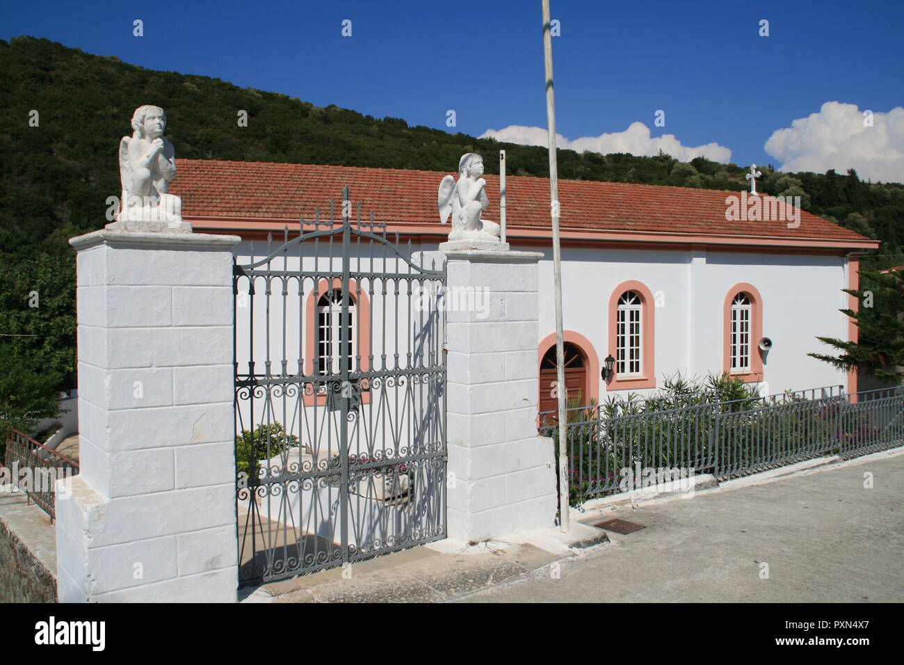Amazing View of Village of Frikes, Ithaca, Ionian island, Greece Stock ...