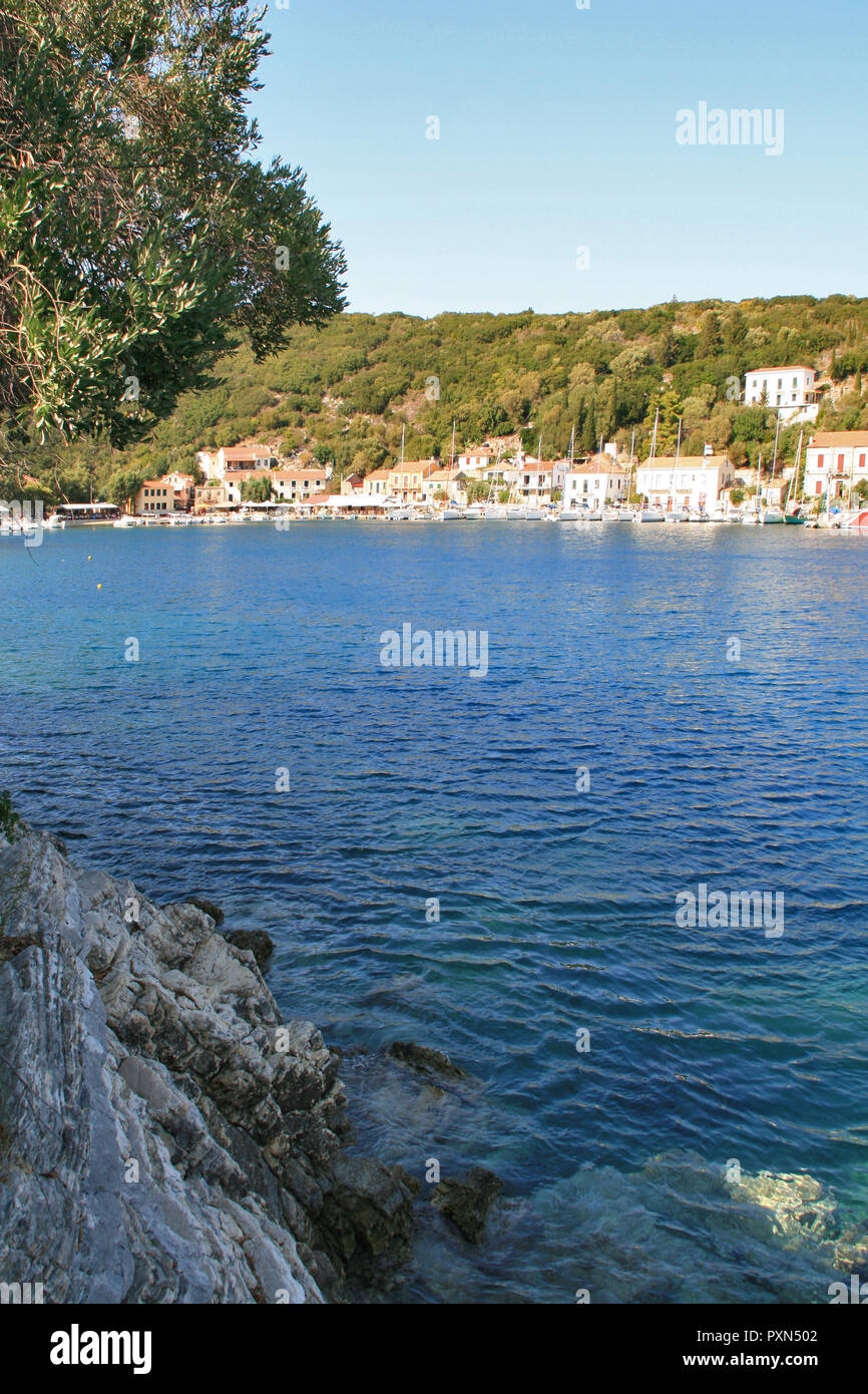 Amazing View of Village of Frikes, Ithaca, Ionian island, Greece Stock ...