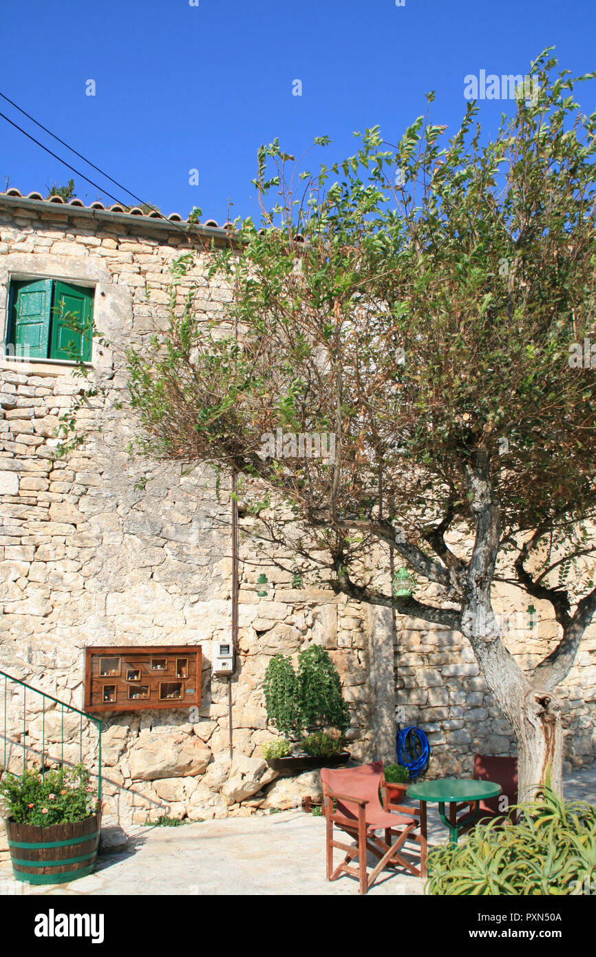 Amazing View of Village of Frikes, Ithaca, Ionian island, Greece Stock ...