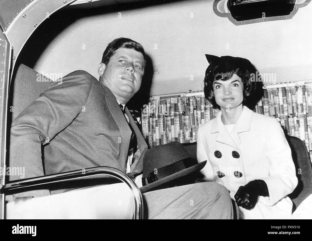 John jfk jacqueline Black and White Stock Photos & Images - Alamy