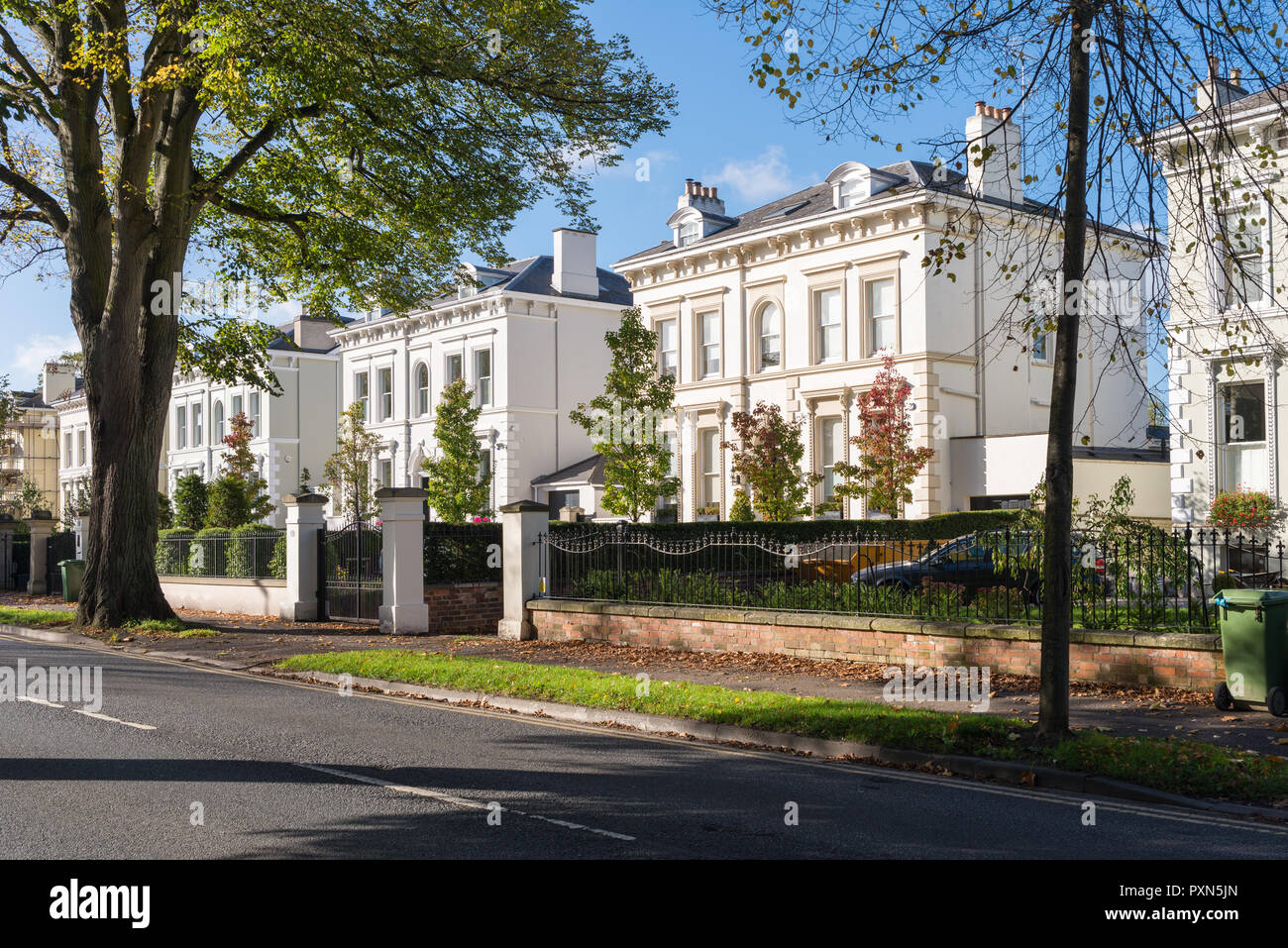 Large detached Regency style houses in Evesham Road, Cheltenham ...