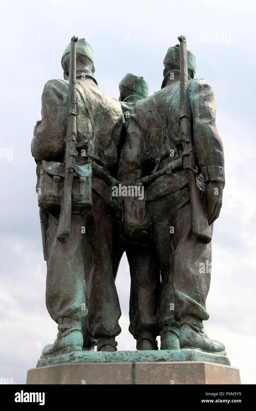 Commando Memorial statue, monument to British Commandos in World War II ...