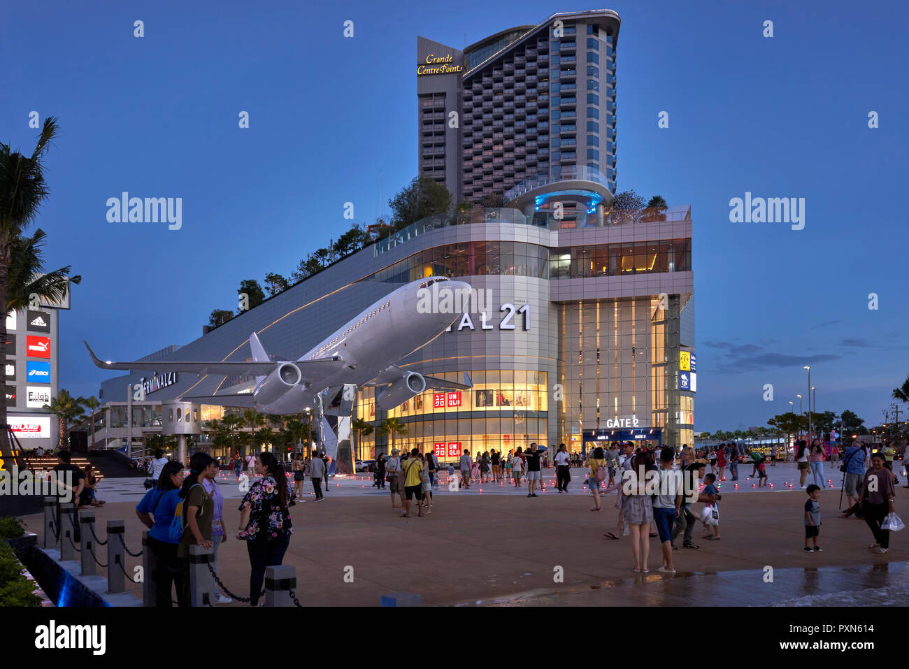 Thailand shopping mall, Terminal 21 Pattaya Southeast Asia with the ...