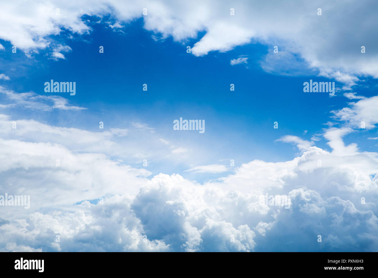 Clouds in the blue sky Stock Photo - Alamy