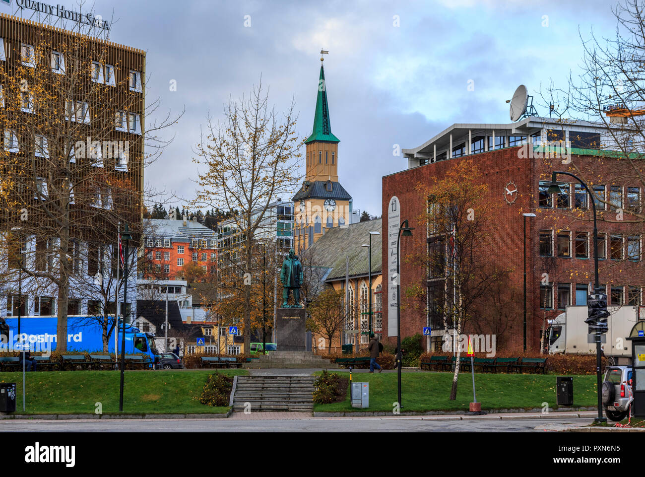 autumn into winter scenic landscape images in the city of tromso ...