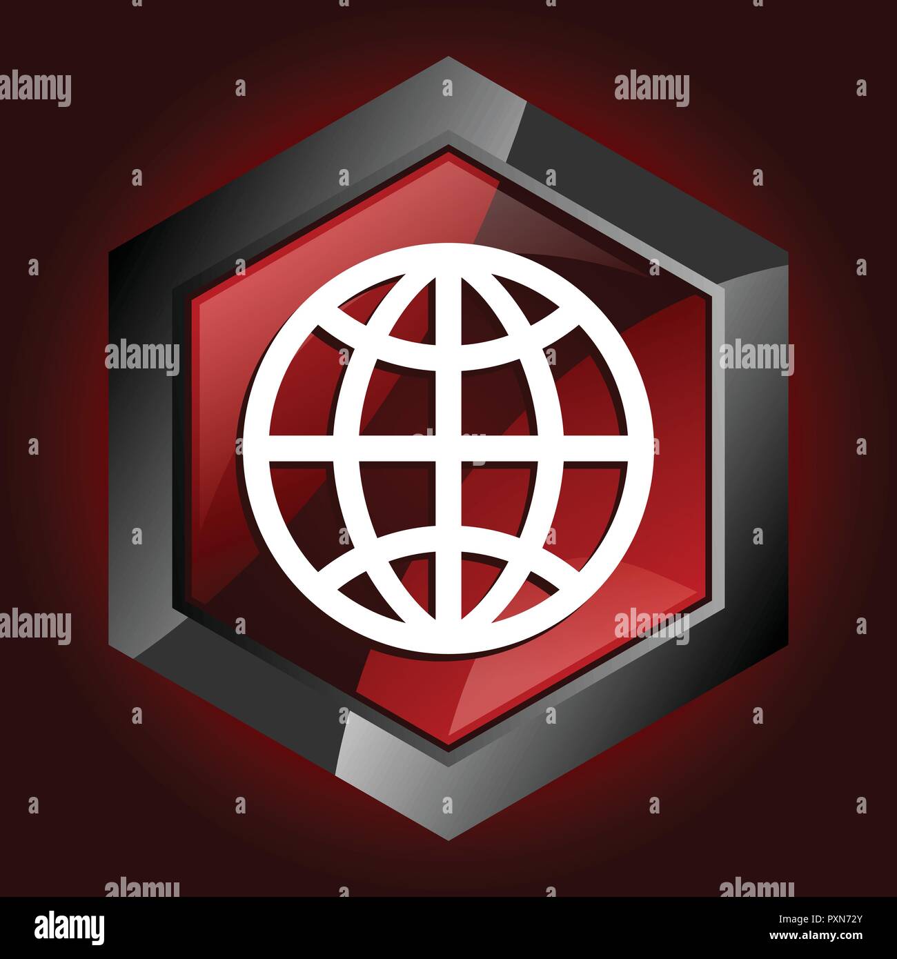 Hexagon symbol of earth hi-res stock photography and images - Alamy