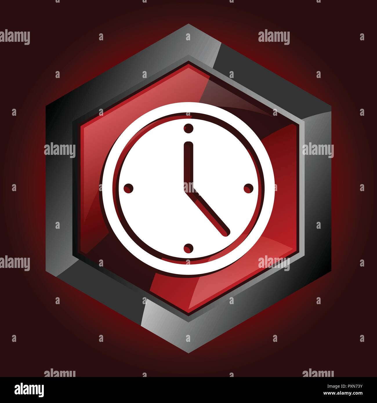 Hexagon clock hi-res stock photography and images - Alamy