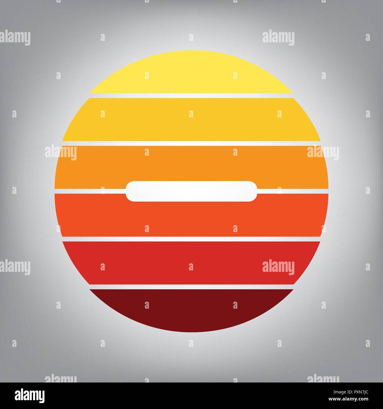 Negative symbol illustration. Minus sign. Vector. Horizontally sliced ...