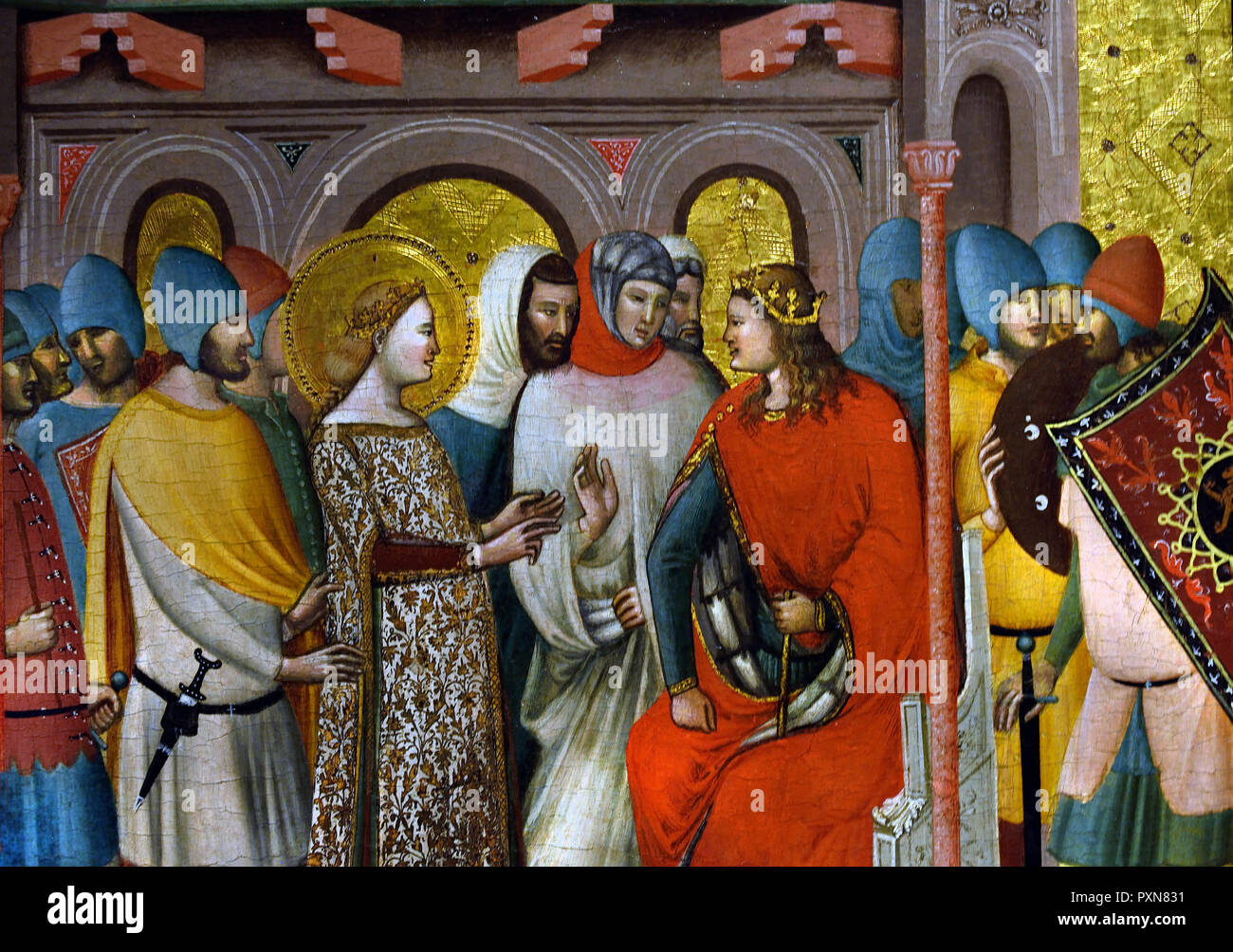 St columba before emperor aurelian hi-res stock photography and images ...