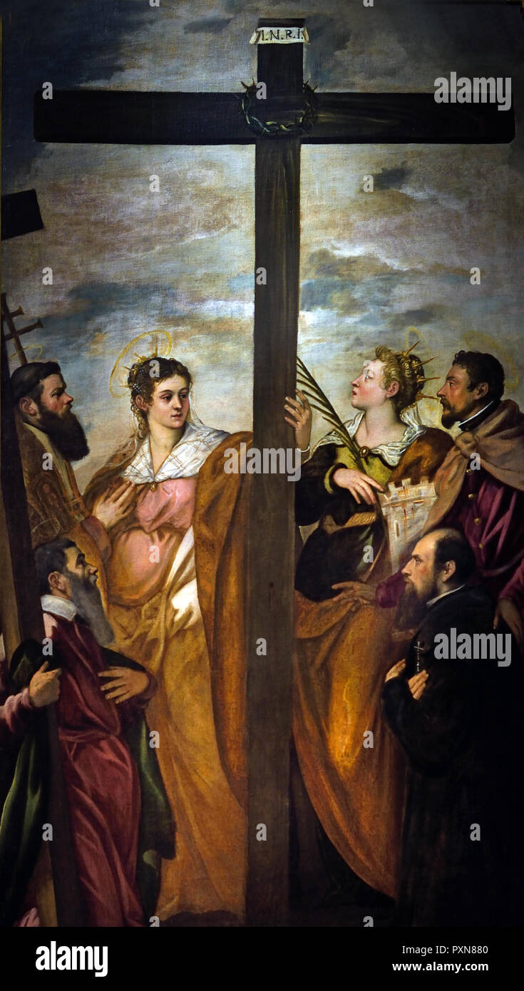 St. Helen, St. Barbara, St. Andrew, St. Macarius, another Saint and a ...