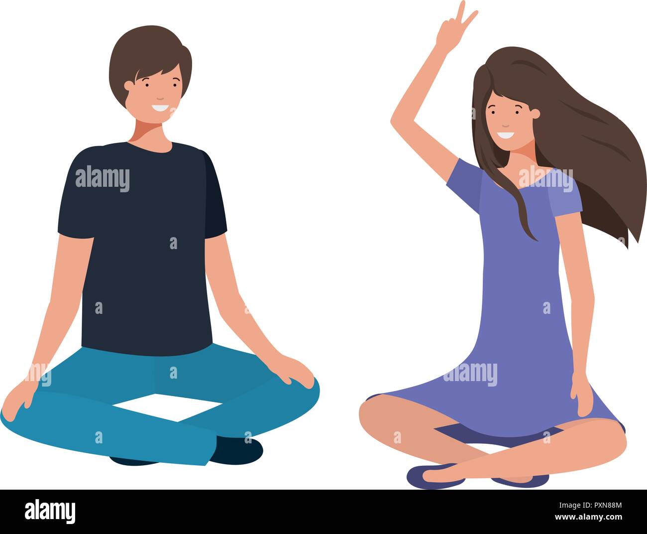 Female and male crossed feet Stock Vector Images - Alamy