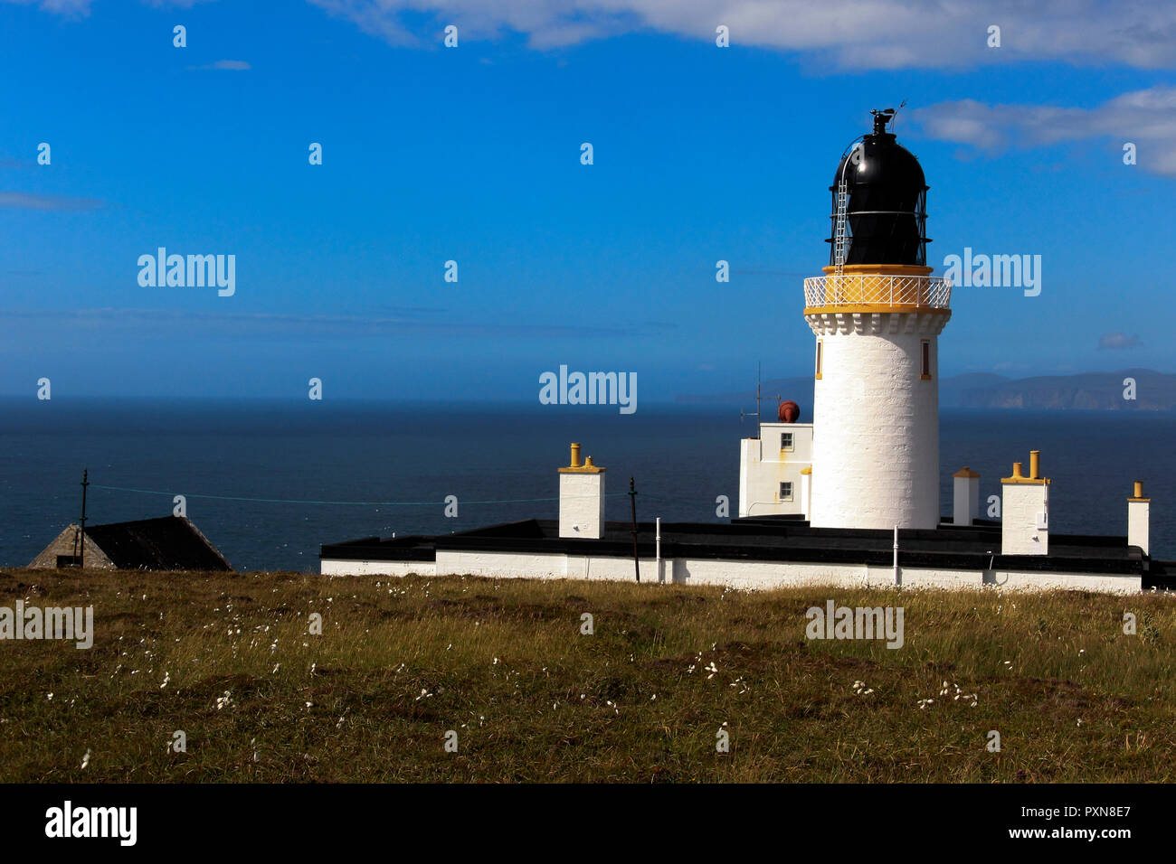 Dunnet Head Lighthouse, Scottish Highlands, Scotland, UK Stock Photo ...