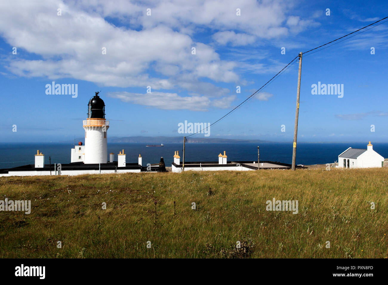 Dunnet Head Lighthouse, Scottish Highlands, Scotland, UK Stock Photo ...
