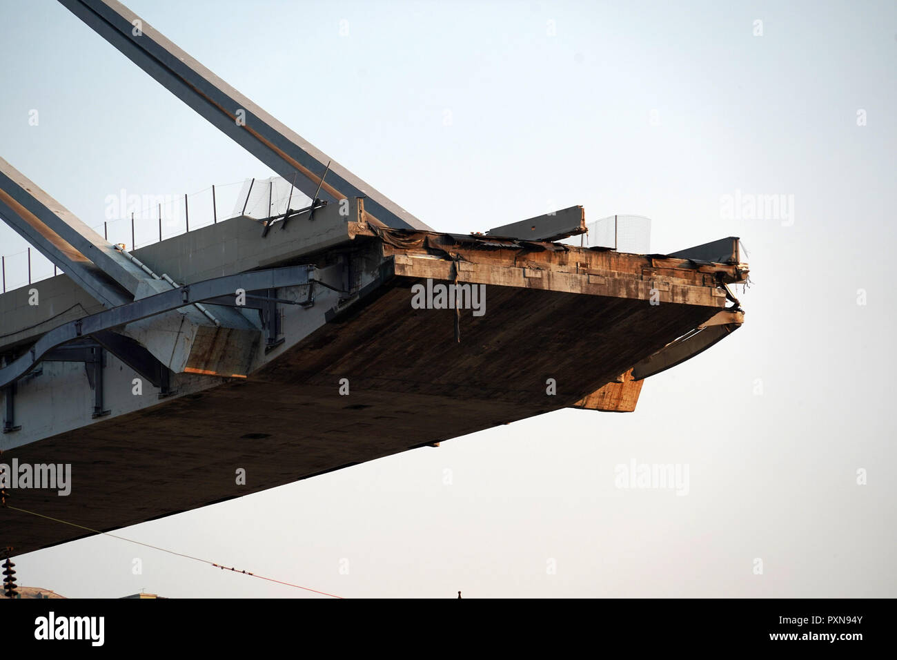 Genoa bridge disaster hi-res stock photography and images - Alamy