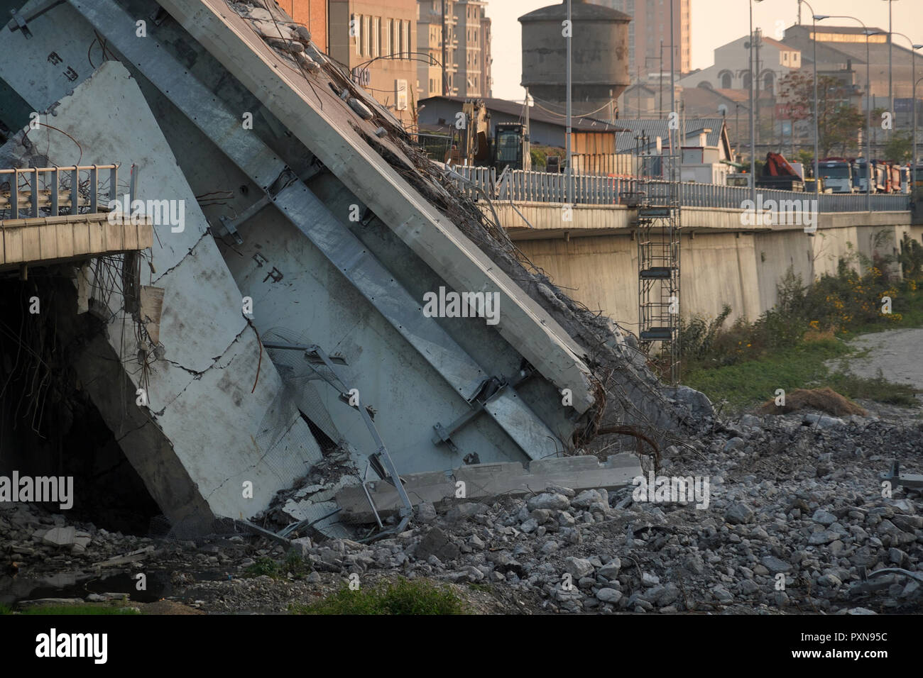 Morandi bridge disaster hi-res stock photography and images - Alamy