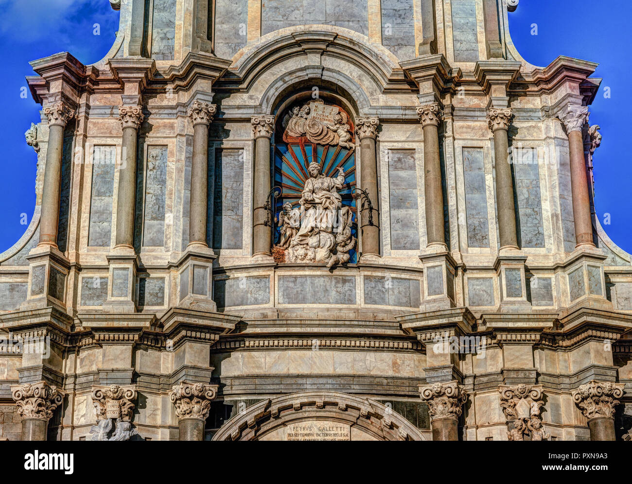 Cathedral of Santa Agatha in Catania in Sicily, Italy Stock Photo - Alamy